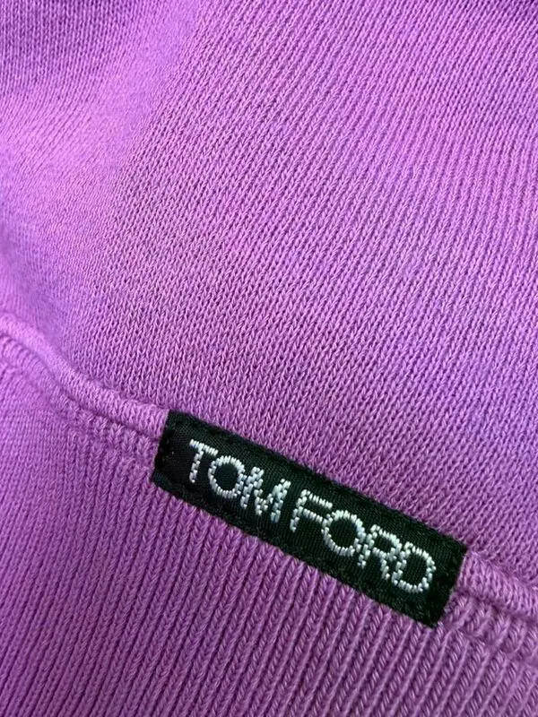TOM FORD Cotton Crew Neck Raglan Sleeve Sweater