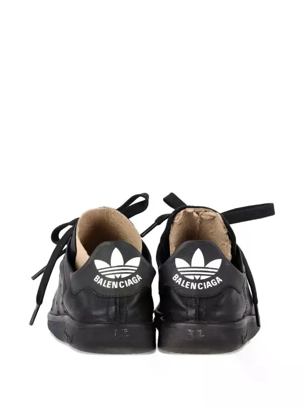 Balenciaga X Adidas Stan Smith Lace-up Sneakers - Black