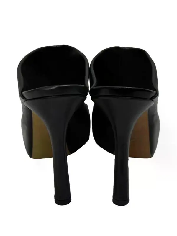 Bottega Veneta Leather Platform Stiletto Mules