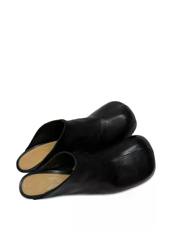 Bottega Veneta Leather Platform Stiletto Mules