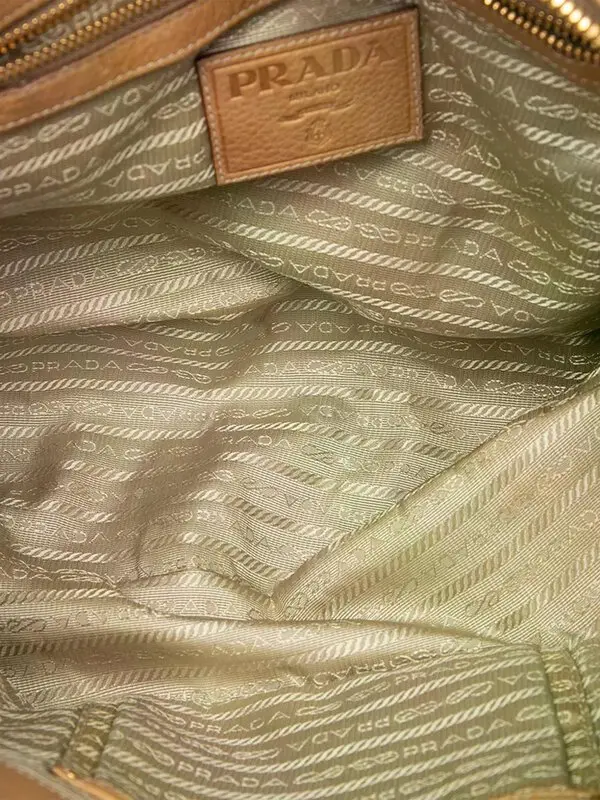 Prada Cervo Antik Shopping Satchel - Neutrals