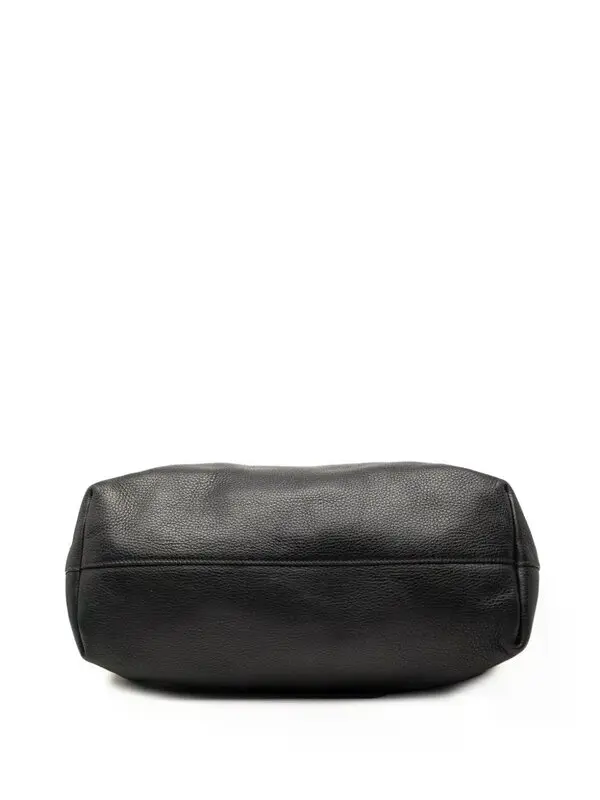 Prada Bicolor Vitello Daino Open Convertible Tote Satchel - Brown