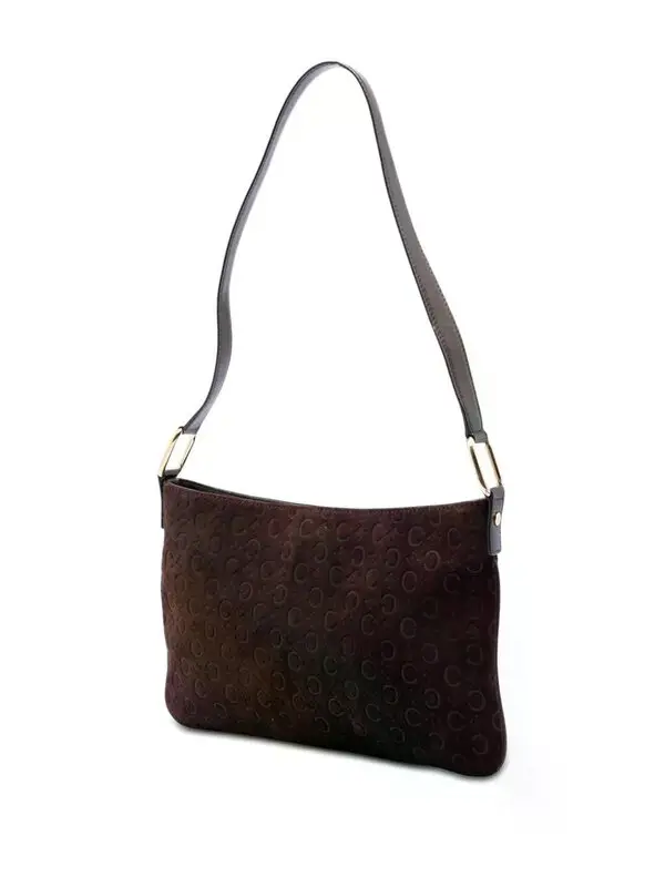 Celine Macadam Suede Shoulder Bag