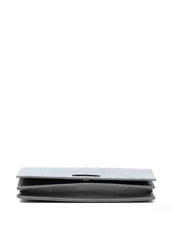 Gucci Microssima Wallet On Strap Crossbody Bag - Grey