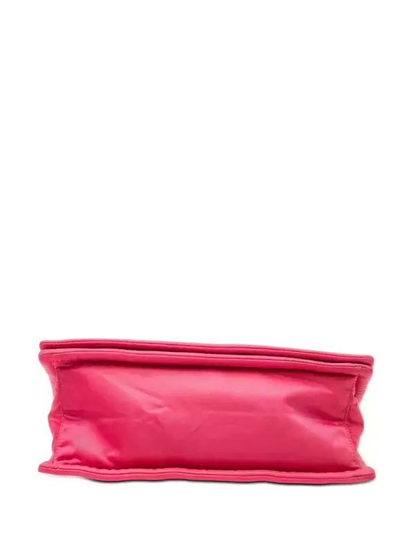 Prada Tessuto Chain Flap Crossbody Bag - Pink