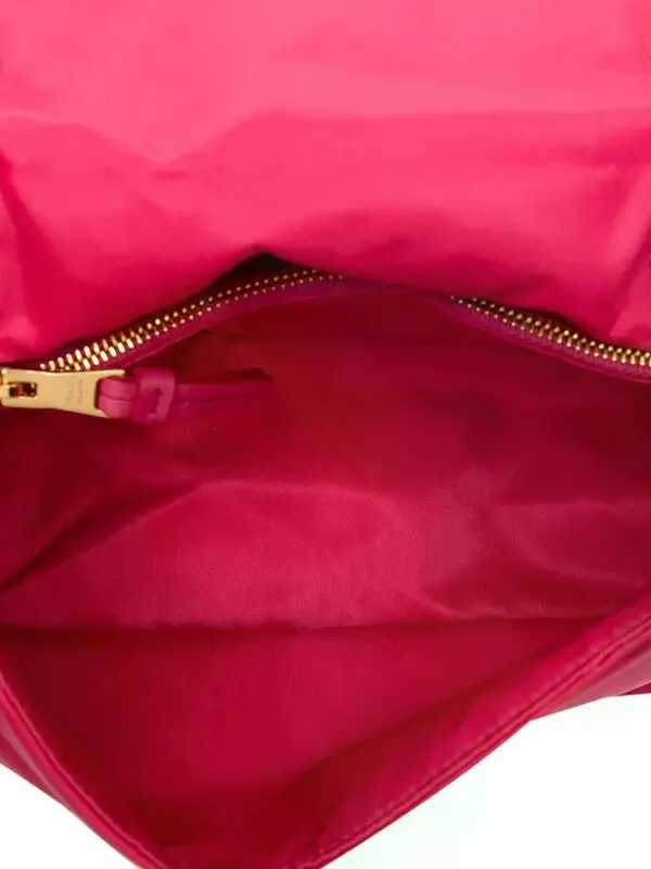 Prada Tessuto Chain Flap Crossbody Bag - Pink