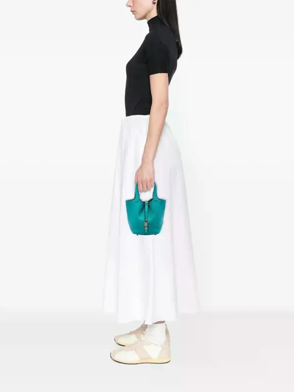 Hermès Clemence Leather Picotin Lock 18 Handbag - Blue