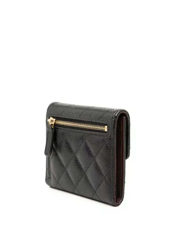 Hermès 2021 Cc Quilted Caviar Compact Flap Wallet Small Wallets