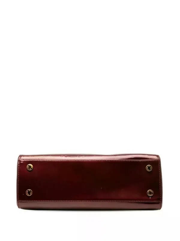 LOUIS VUITTON Monogram Vernis Brea Mm Satchel - Red