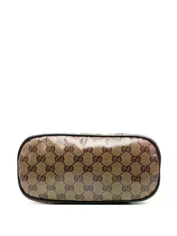 Gucci Mini Gg Crystal Dome Satchel - Brown
