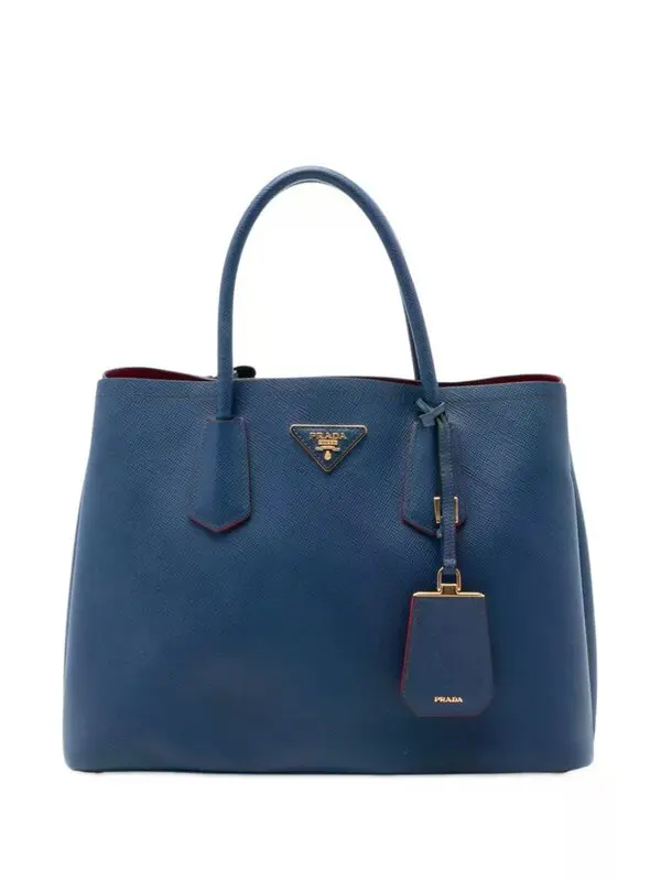 Prada Saffiano Cuir Double Satchel