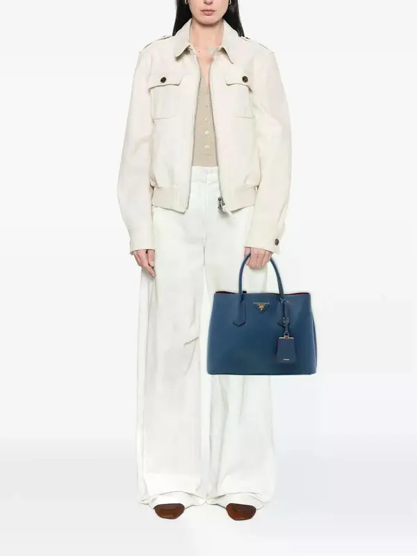 Prada Saffiano Cuir Double Satchel