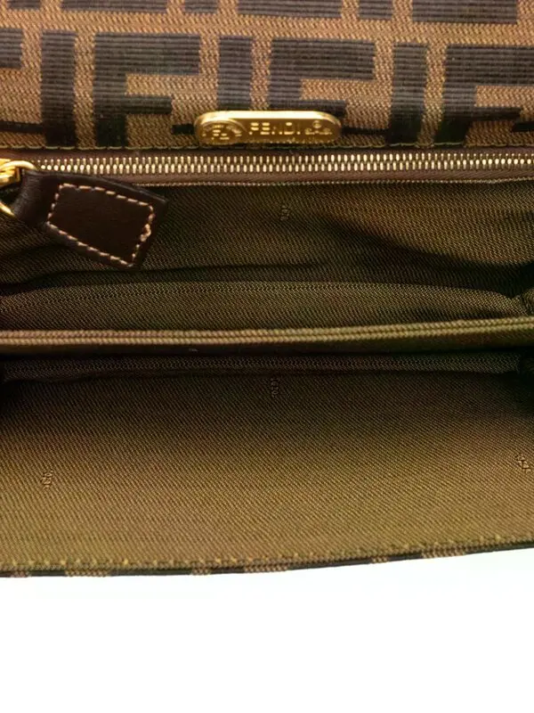 Fendi 20th Century Zucca Canvas Shoulder Bag