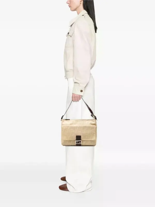 Fendi Zucca Canvas Shoulder Bag