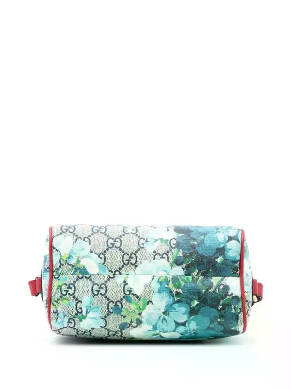 Gucci Gg Supreme Blooms Boston Bag Satchel - Red