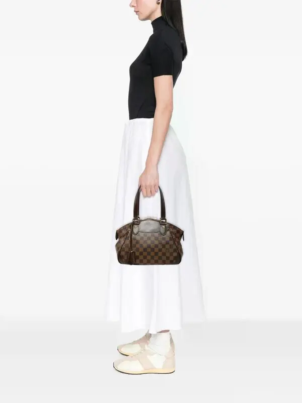 LOUIS VUITTON Damier Ebene Verona Pm Satchel - Brown