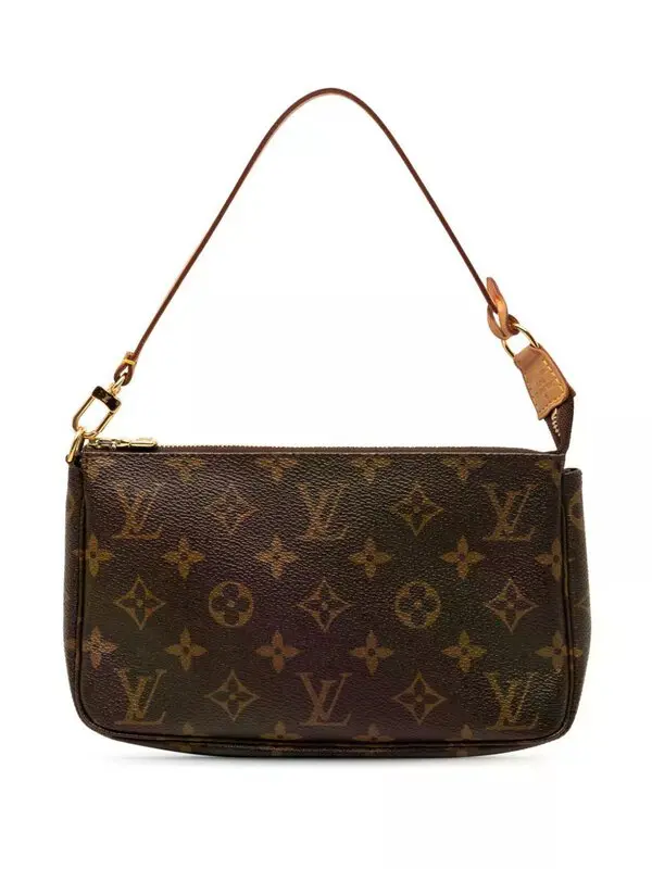 LOUIS VUITTON Monogram Pochette Accessoires Shoulder Bag - Brown