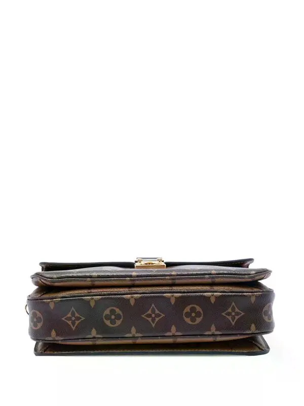 LOUIS VUITTON Monogram Reverse Pochette Metis Satchel - Brown