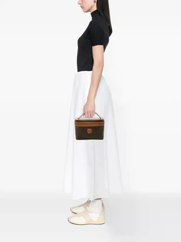 Celine Macadam Coated Canvas Vanity Bag