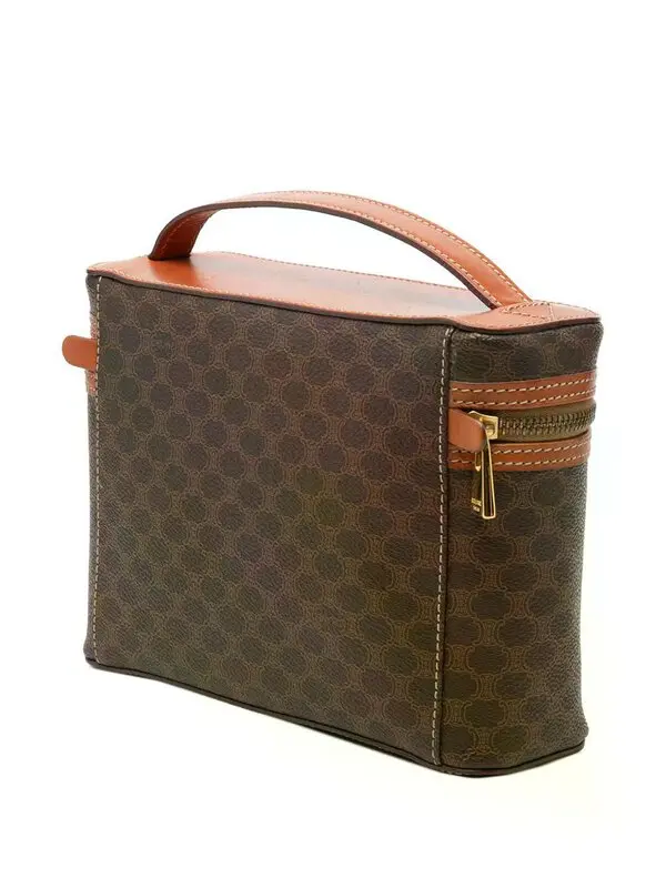Celine Macadam Coated Canvas Vanity Bag