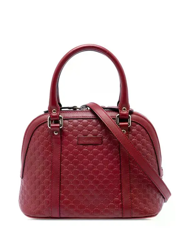 Gucci Microguccissima Dome Satchel - Red