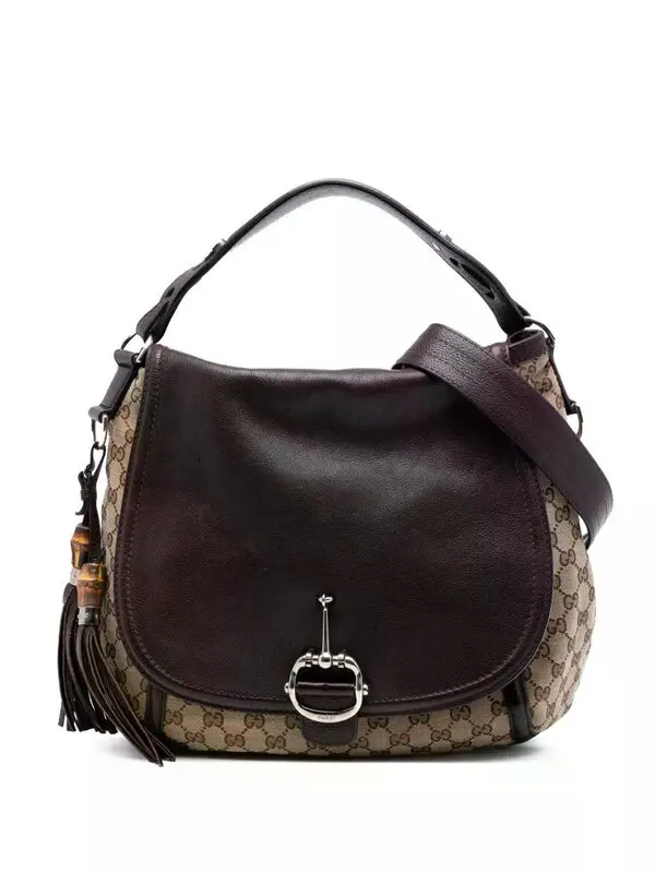 Gucci Gg Canvas Techno Horsebit Satchel