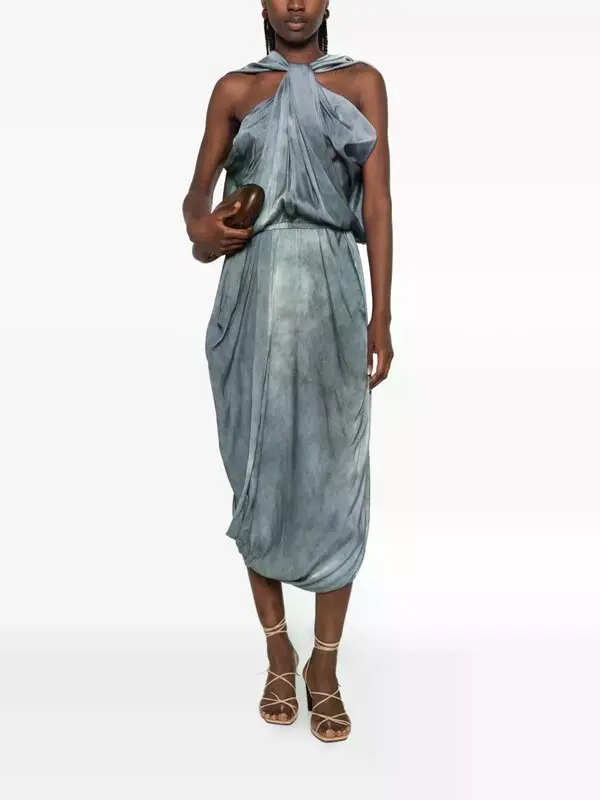 UMA WANG Agnes Draped Midi Dress