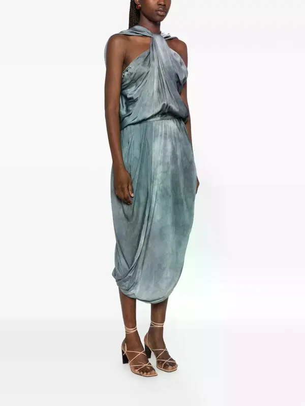 UMA WANG Agnes Draped Midi Dress