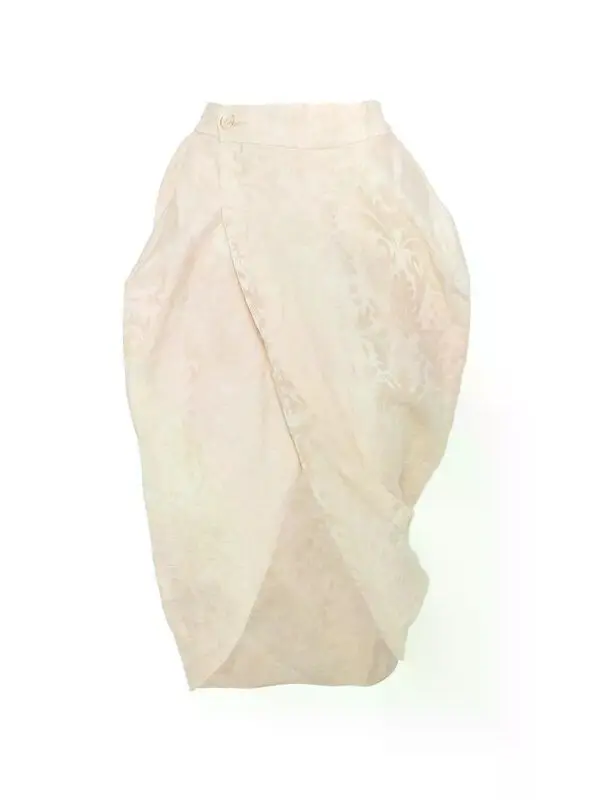 UMA WANG Asymmetric Midi Skirt - Neutrals