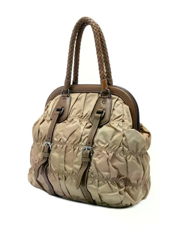 Prada Tessuto Gaufre Frame Tote Bag