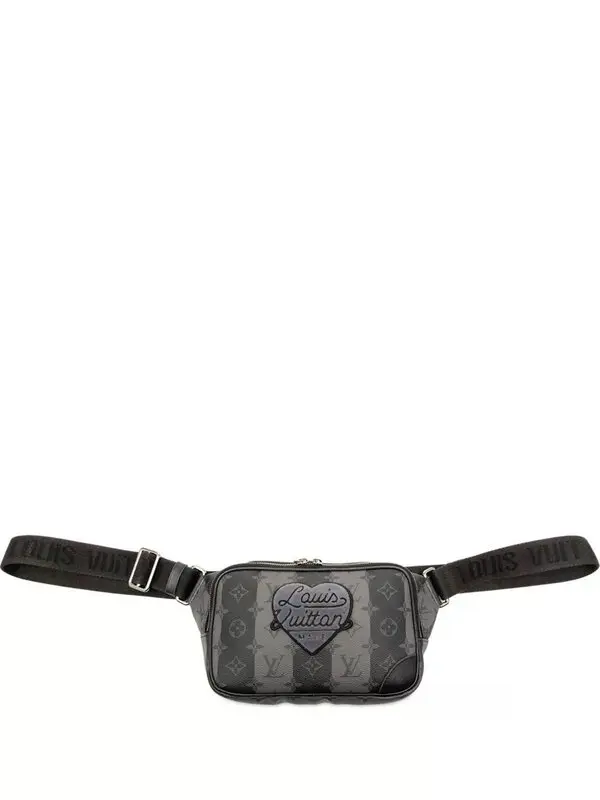 LOUIS VUITTON Monogram Eclipse Stripes Modular Sling Bag - Black