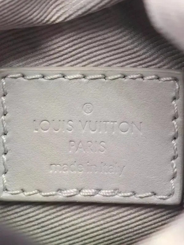 LOUIS VUITTON Monogram Chalk Nano Sling Bag - Grey