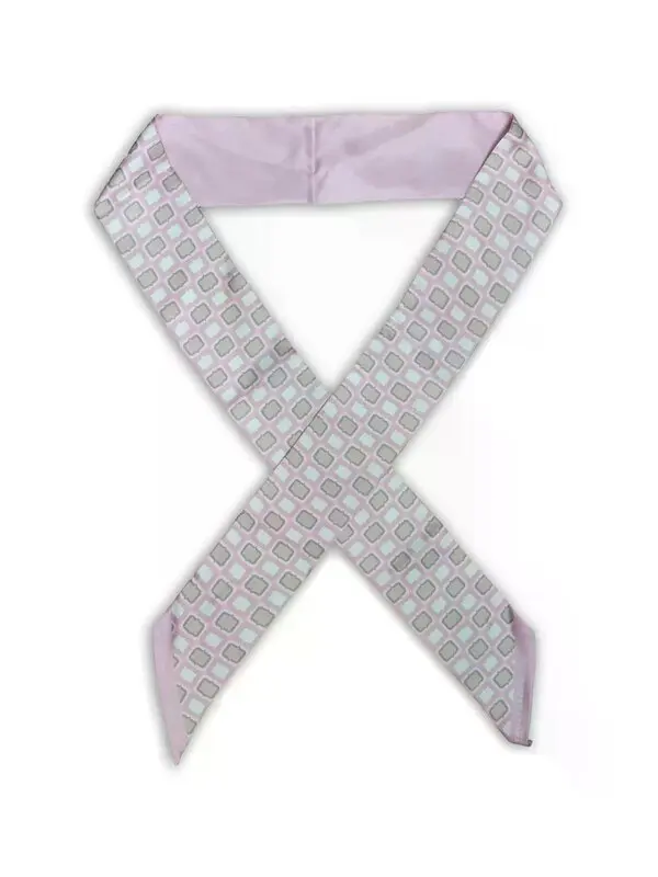 Tagliatore Geometric-print Neckerchief - Pink