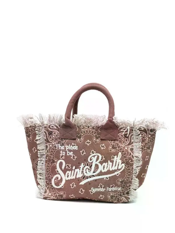 MC2 SAINT BARTH Bandana-print Tote Bag - Brown