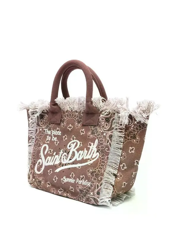 MC2 SAINT BARTH Bandana-print Tote Bag - Brown