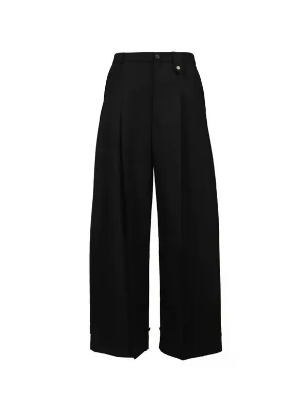 EGONLAB Pleated Wide Leg Tailored Trousers