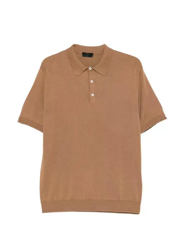 DONDUP Short-sleeve Knitted Polo Shirt
