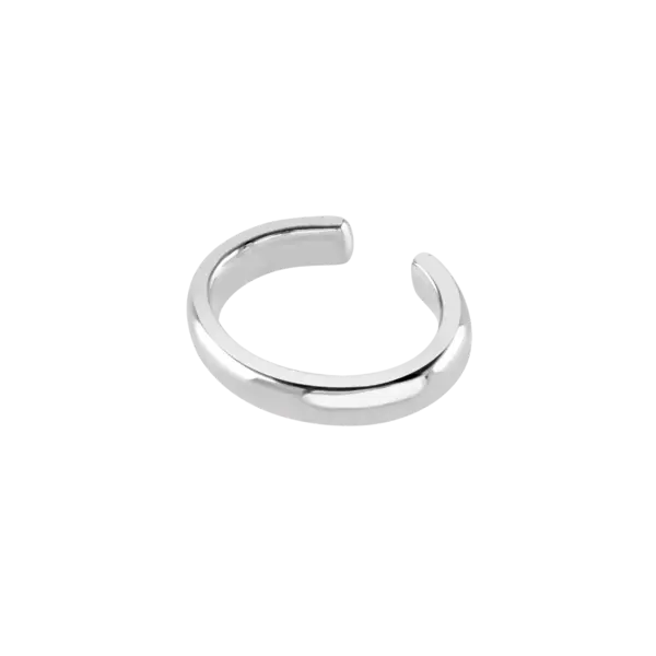 LUCY QUARTERMAINE Large Plain Cuff Sterling - Silver