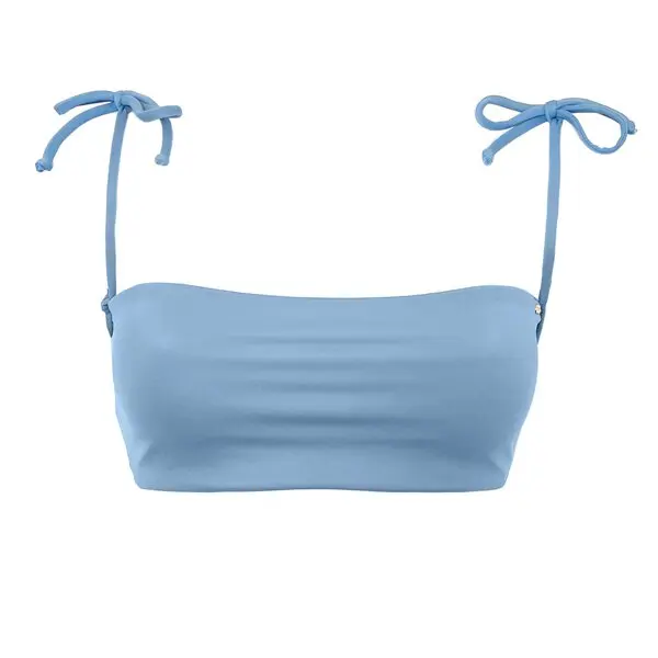 TERRA DEA Loco Reversible Multiway Bikini Top - Blue/white