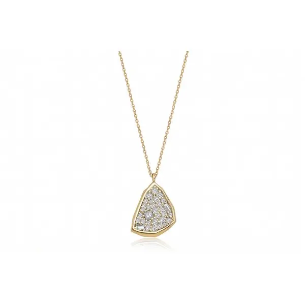 REIS JEWELLERY 14k Yellow Diamond Gravel Necklace - Gold