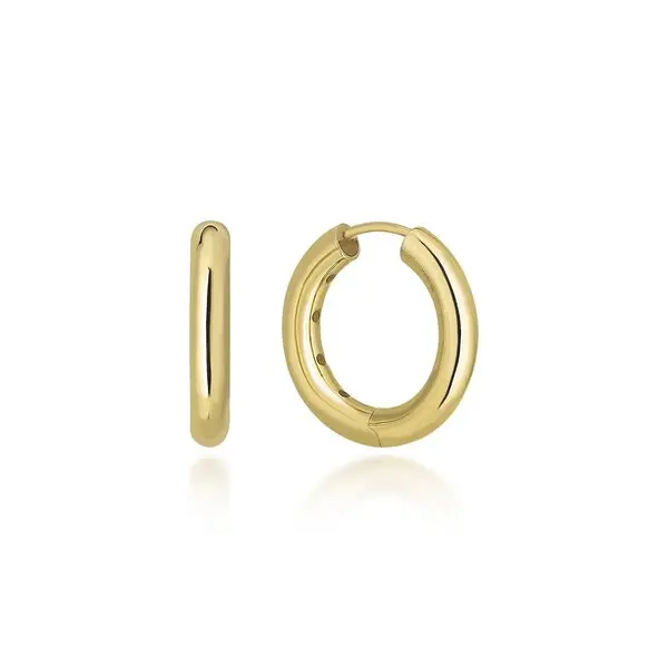 REIS JEWELLERY Chunky Hoop Earrings In Yellow - Gold