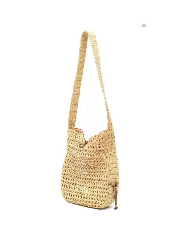 Emilio Pucci Woven Bikini Patch Shoulder Bag - Neutrals