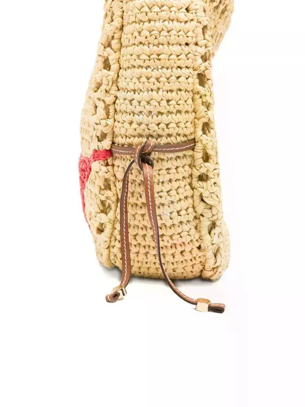 Emilio Pucci Woven Bikini Patch Shoulder Bag - Neutrals