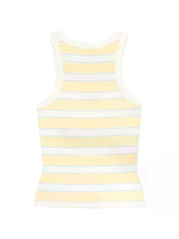 MC2 SAINT BARTH Ada" Striped Logo Detail Tank Top