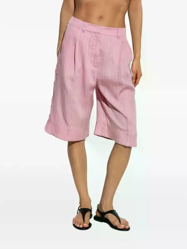 Munthe Pinstriped Pleated Shorts