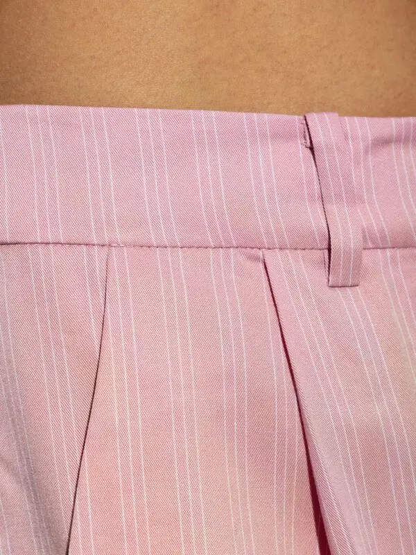 Munthe Pinstriped Pleated Shorts