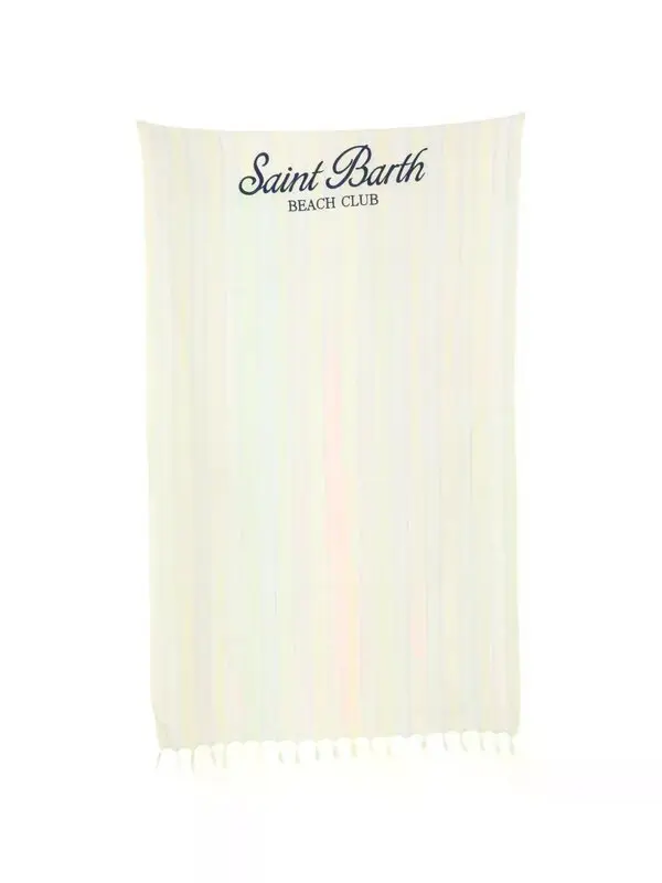 MC2 SAINT BARTH Foutas Light Striped Beach Towel - Neutrals