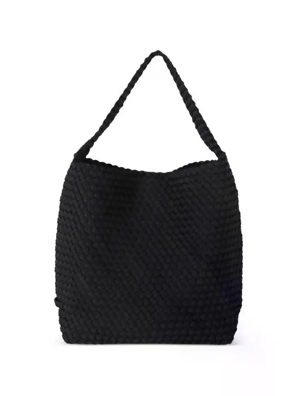 NAGHEDI Woven Tote Bag - Black