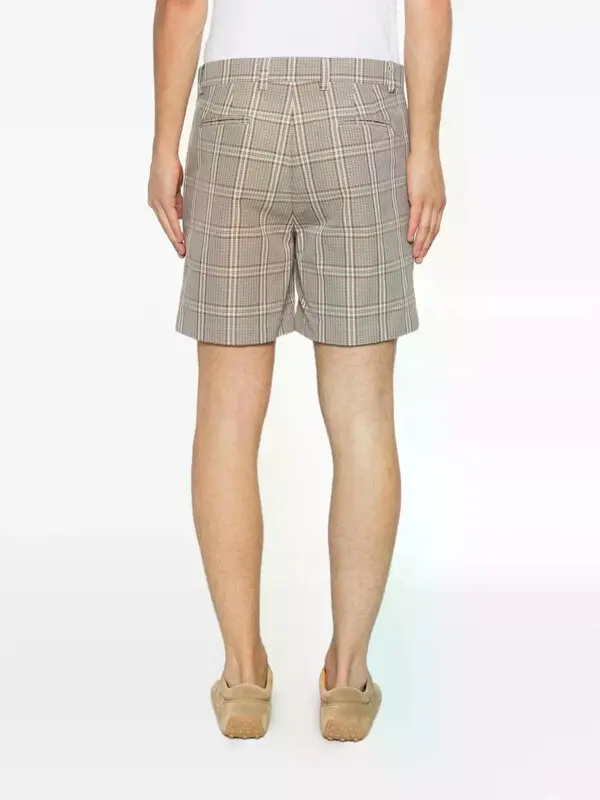 AMARANTO Plaid Pleated Shorts