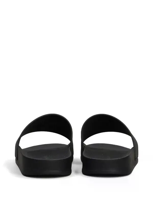 Palm Angels Logo Print Slides - Black